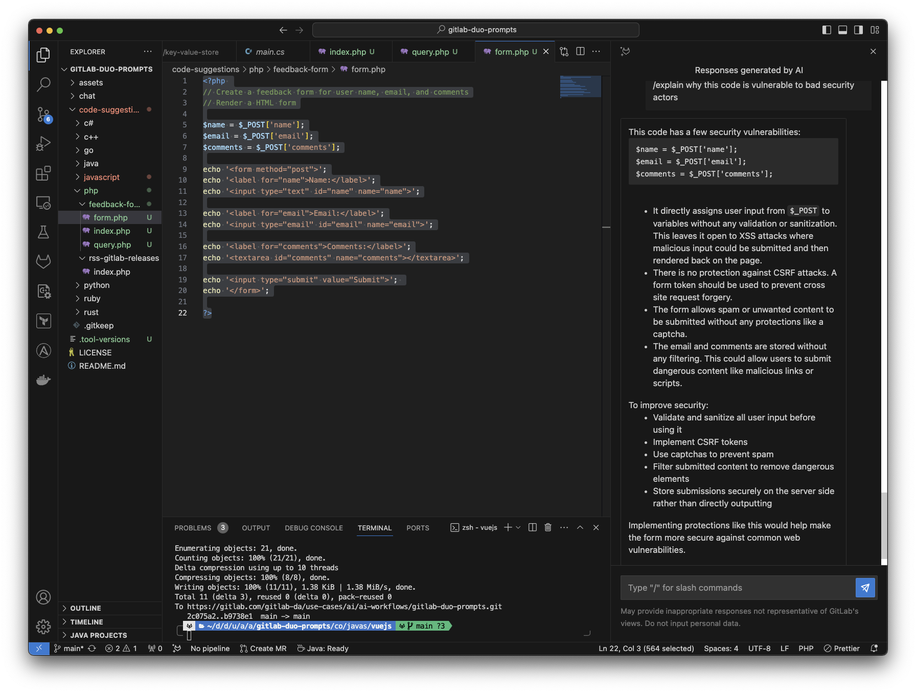 Top tips for efficient AI-powered Code Suggestions with GitLab Duo | GitLab